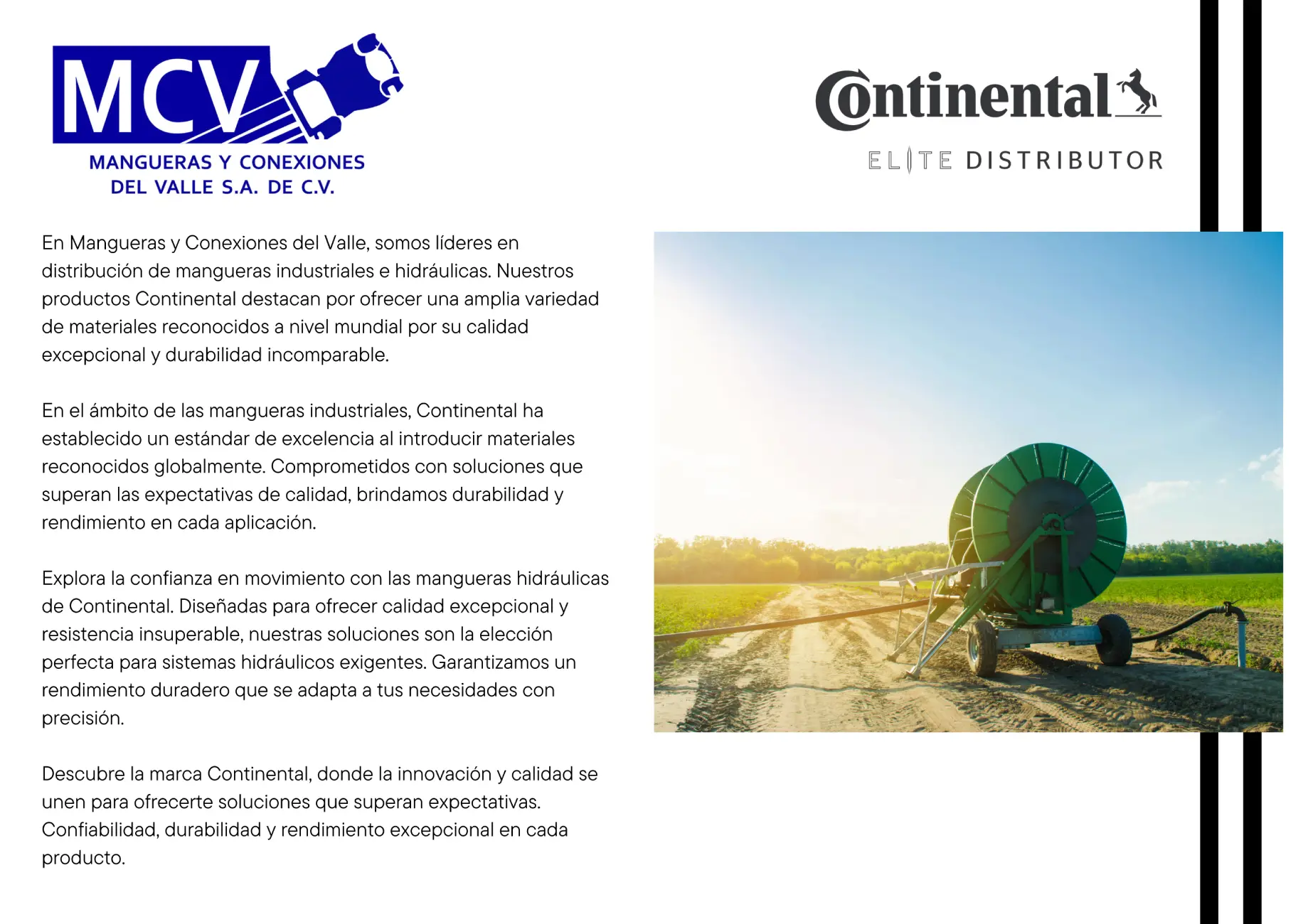 Continental | Mangueras y Conexiones del Valle, SA de CV